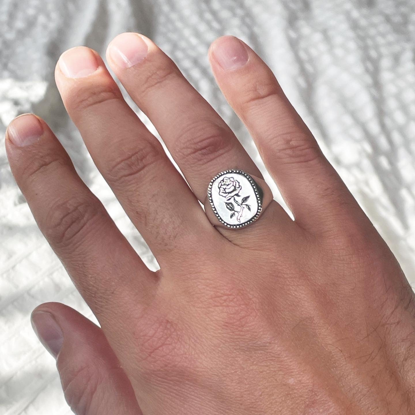 Rose Signet Ring – LHN Jewelry
