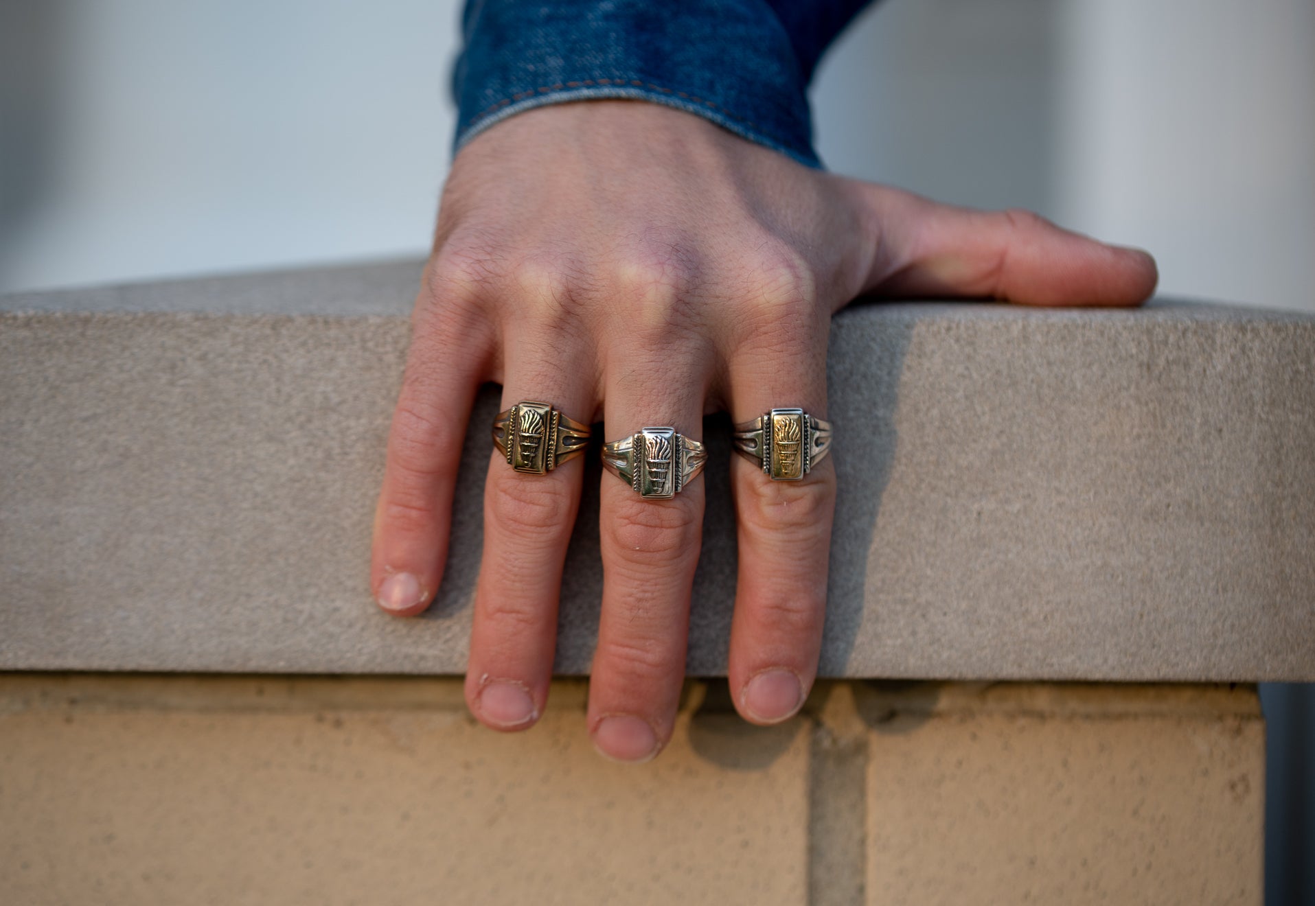 Liberty Torch Ring - Mixed Metals – LHN Jewelry