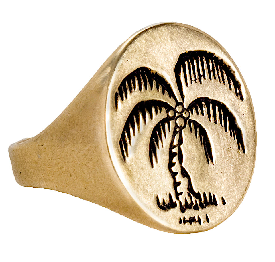 Palm Tree Signet Ring – LHN Jewelry