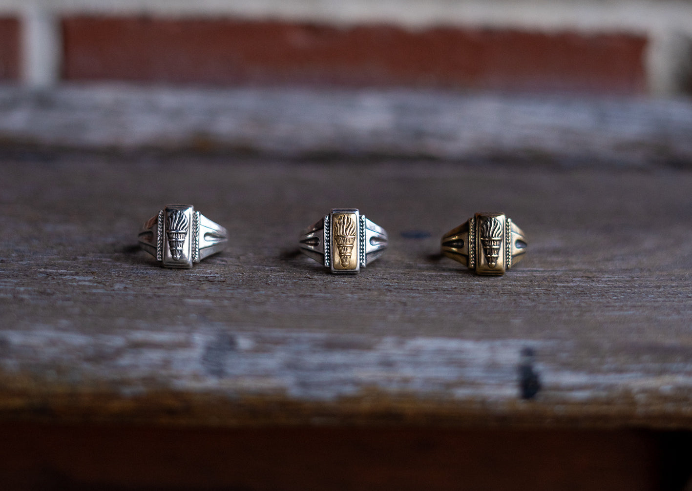 Liberty Torch Ring - Mixed Metals – LHN Jewelry